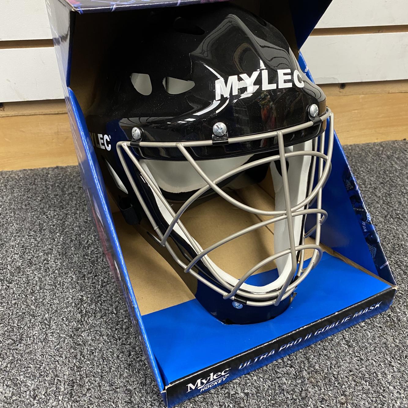 Mylec Ultra Pro II Black size adjustable Goalie Mask | SidelineSwap