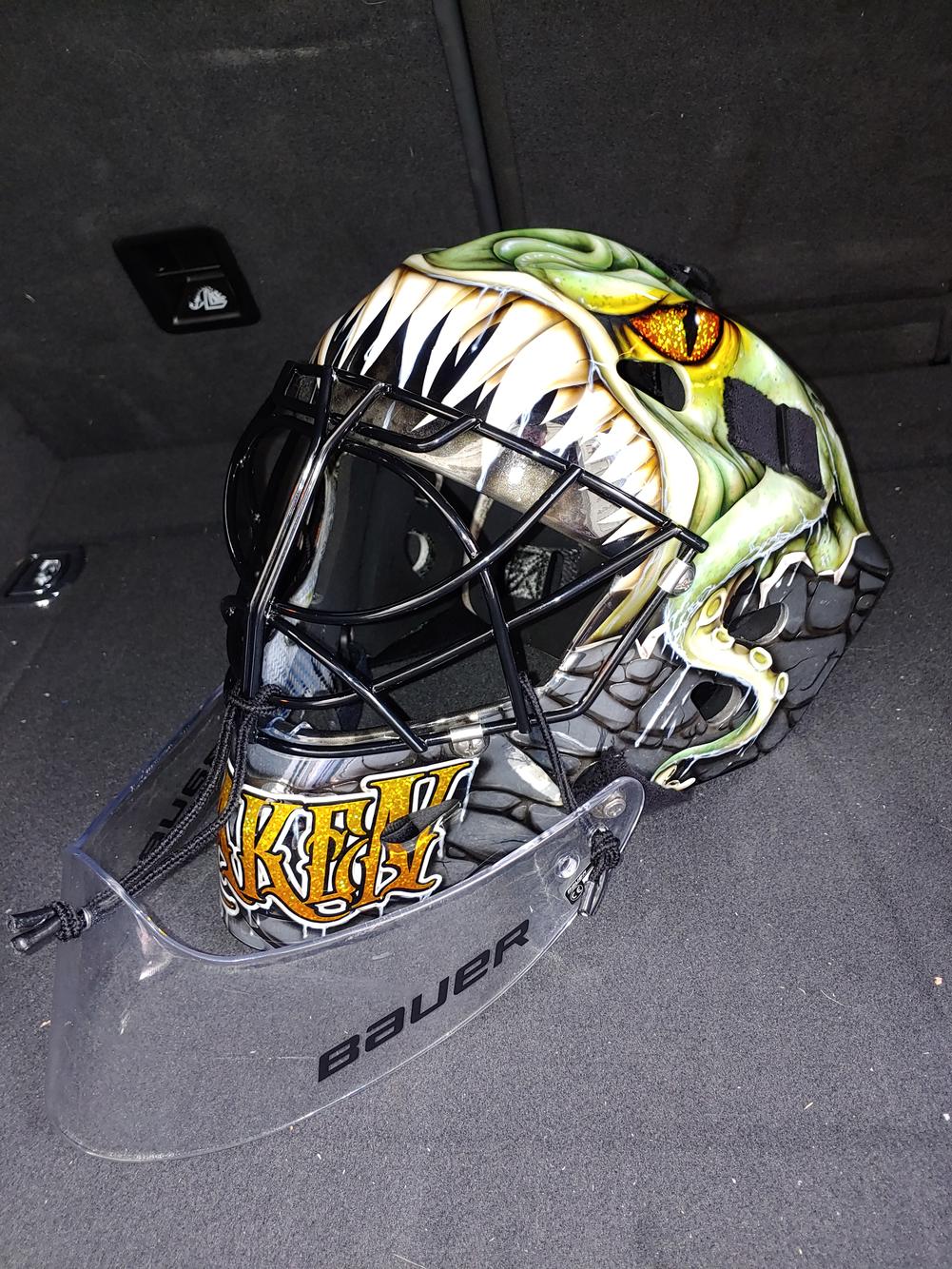 Silver New Senior Hackva Goalie Mask | SidelineSwap