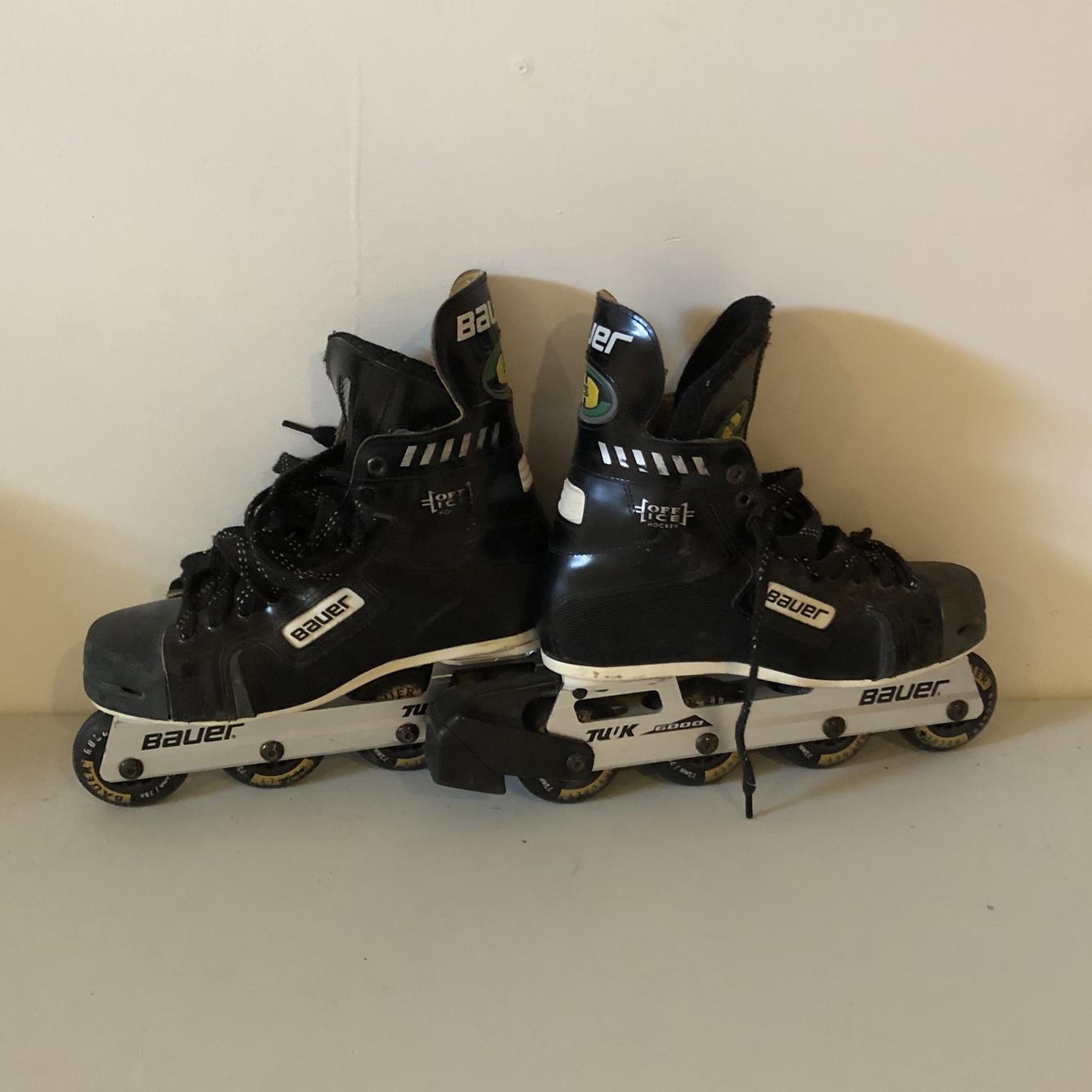 Senior Bauer H5 Size 8D Inline Skates with TUUK 6000 Chassis | SidelineSwap