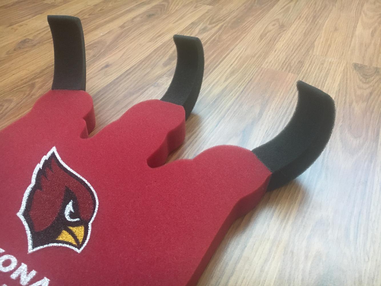 Arizona Cardinals NFL Football SUPER AWESOME SUPER FAN Foam Finger Bird ...