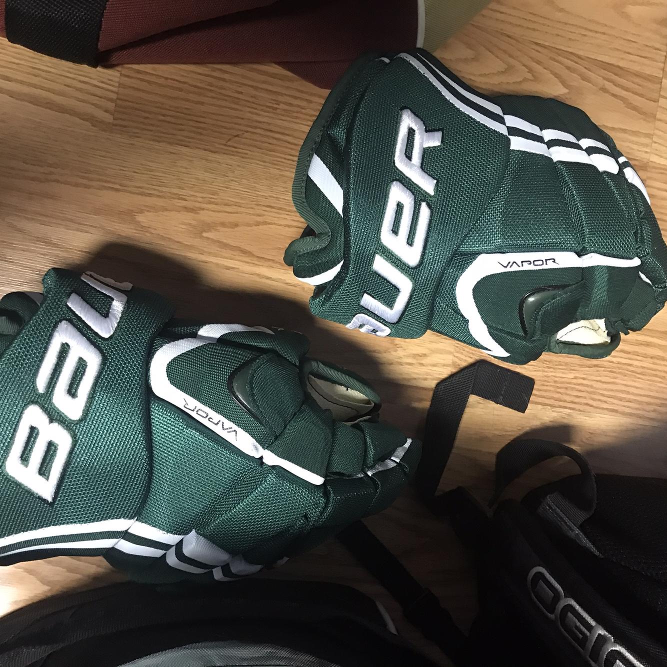 Green Used Bauer APX Pro 13" Gloves | SidelineSwap