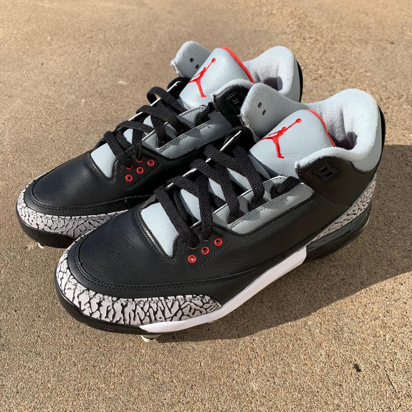 Air Jordan 3 Retro D Cleats sz 10 | SidelineSwap