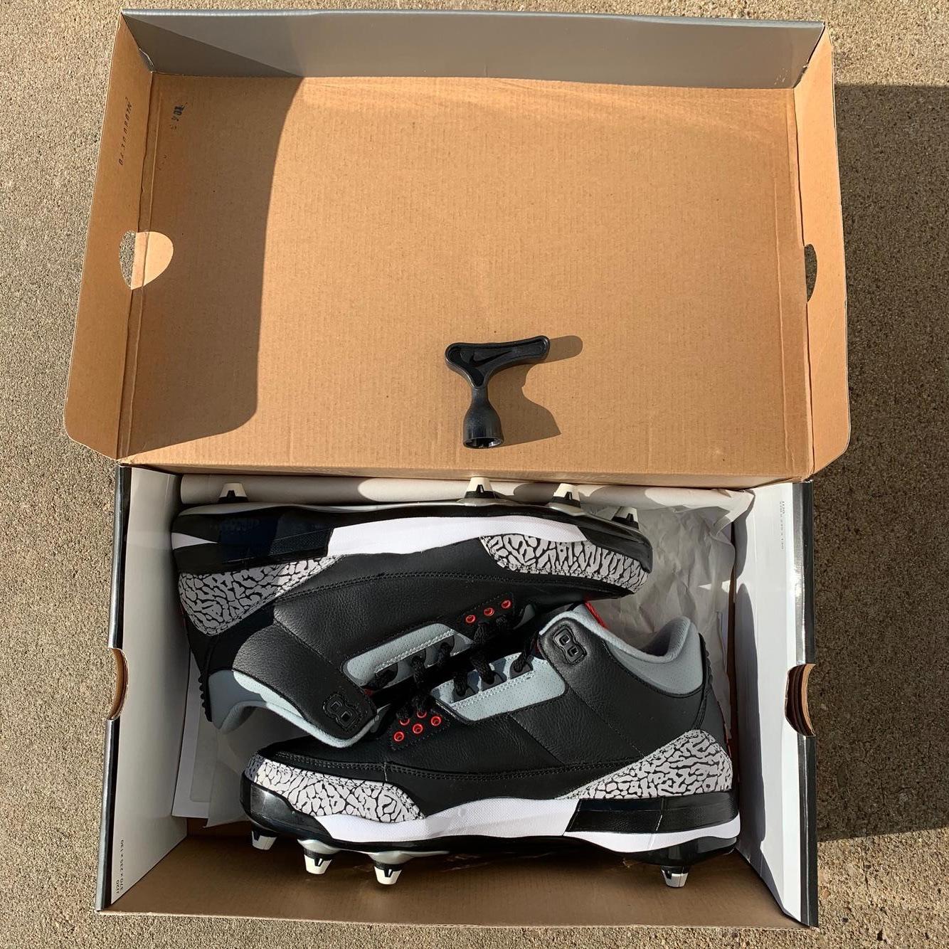 Air Jordan 3 Retro D Cleats sz 10 | SidelineSwap