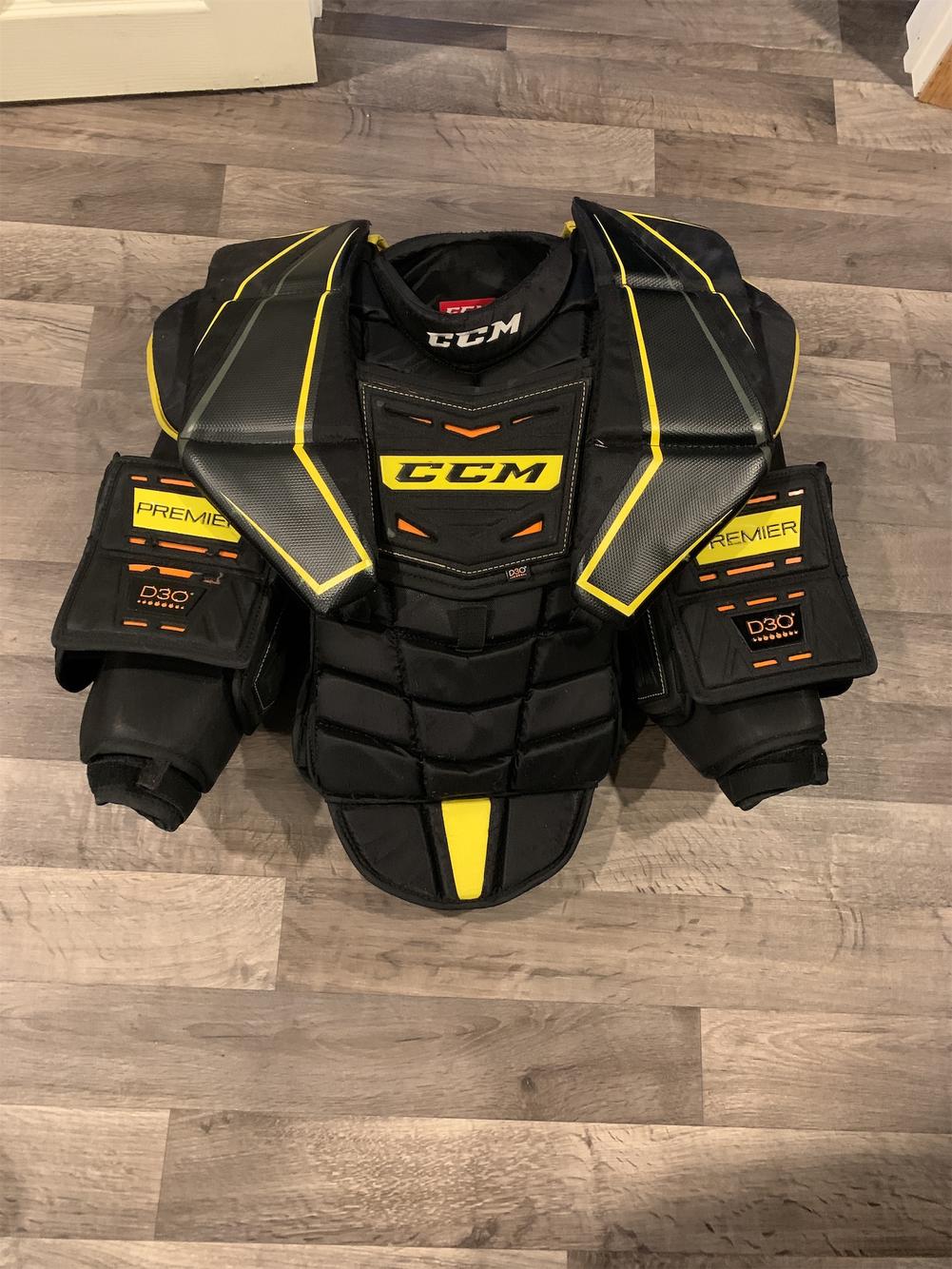 Used Medium CCM Premier Pro Chest and Arm Protector Goalie Chest ...
