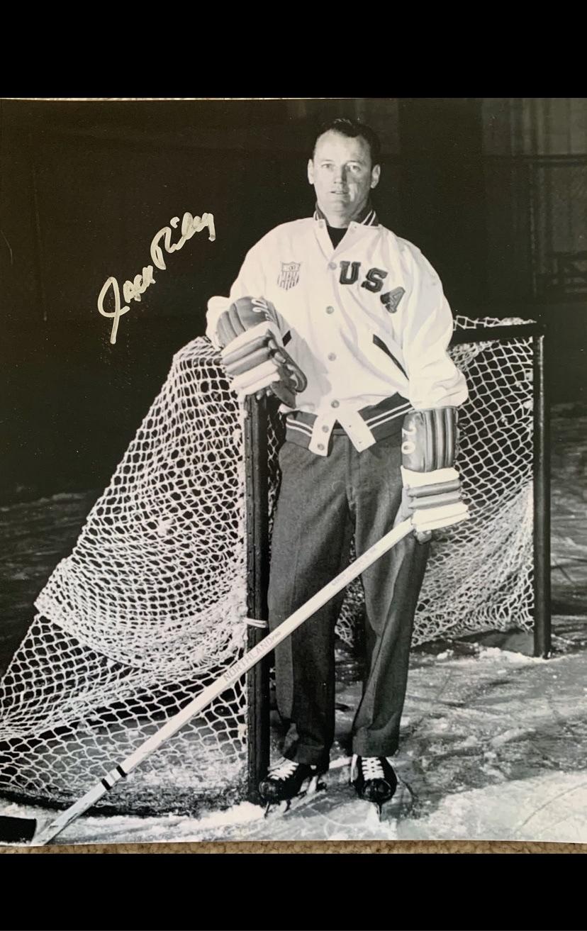Signed Jack Riley - 1960 Gold Medal Olympic Hockey Coach - picture and ...