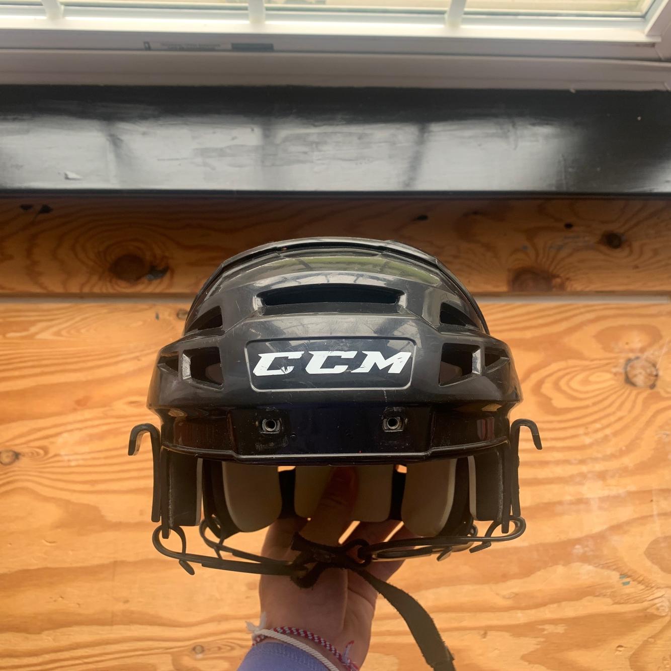 Small Black CCM Vector V08 Pro Stock Helmet | SidelineSwap