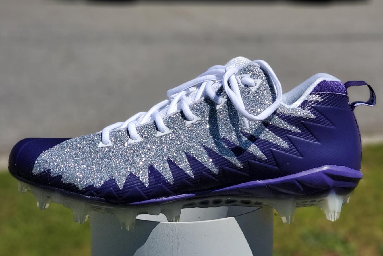 Nike Alpha Menace Low Silver Purple White Black Size 11.5 | SidelineSwap