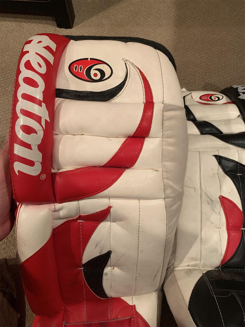 Used 27" Martin Brodeur Model Heaton Goalie Leg Pads | SidelineSwap