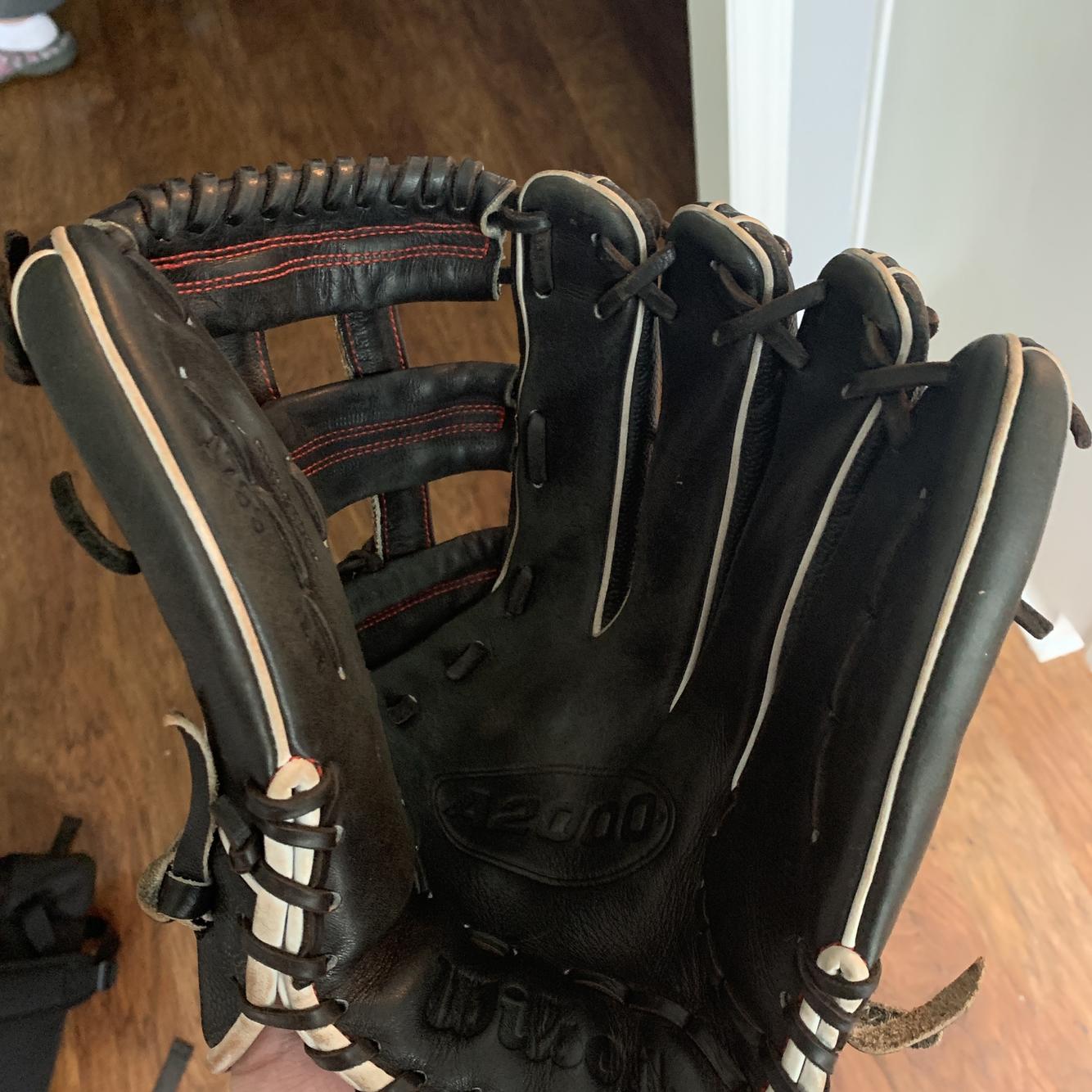 Black Used Outfield A2000 12.75" Baseball Glove | SidelineSwap
