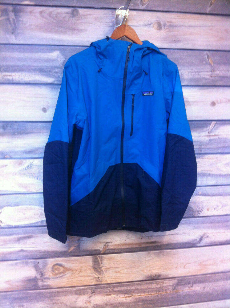 Men's Patagonia non-Insulated Snowshot Ski Jacket color Balkan Blue ...
