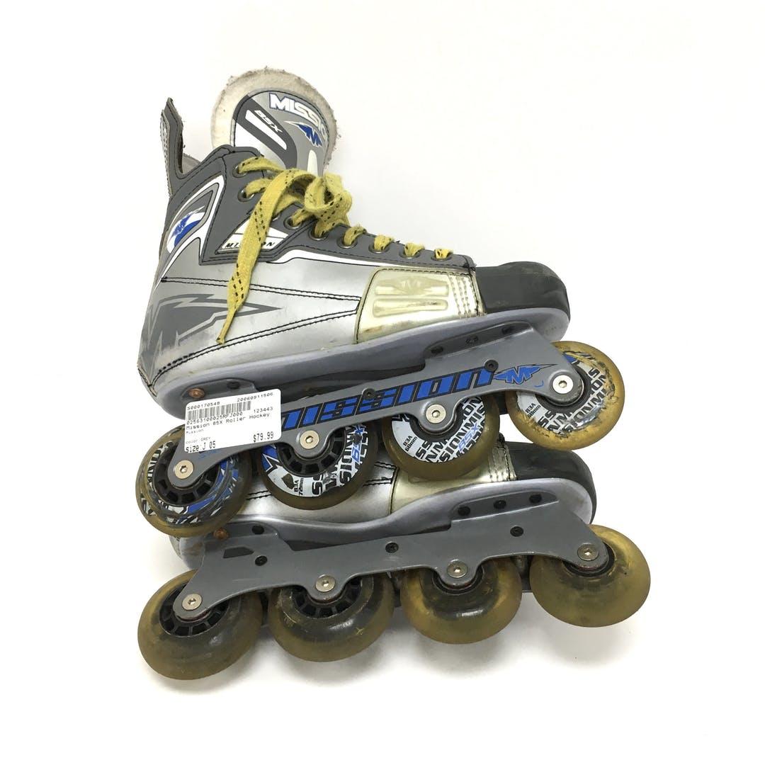 Used Mission 85x Roller Hockey Skates Junior 5e | SidelineSwap