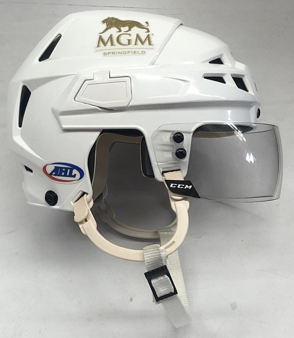 CCM VECTOR V08 PRO STOCK HOCKEY HELMET WHITE MEDIUM CCM VISOR ...