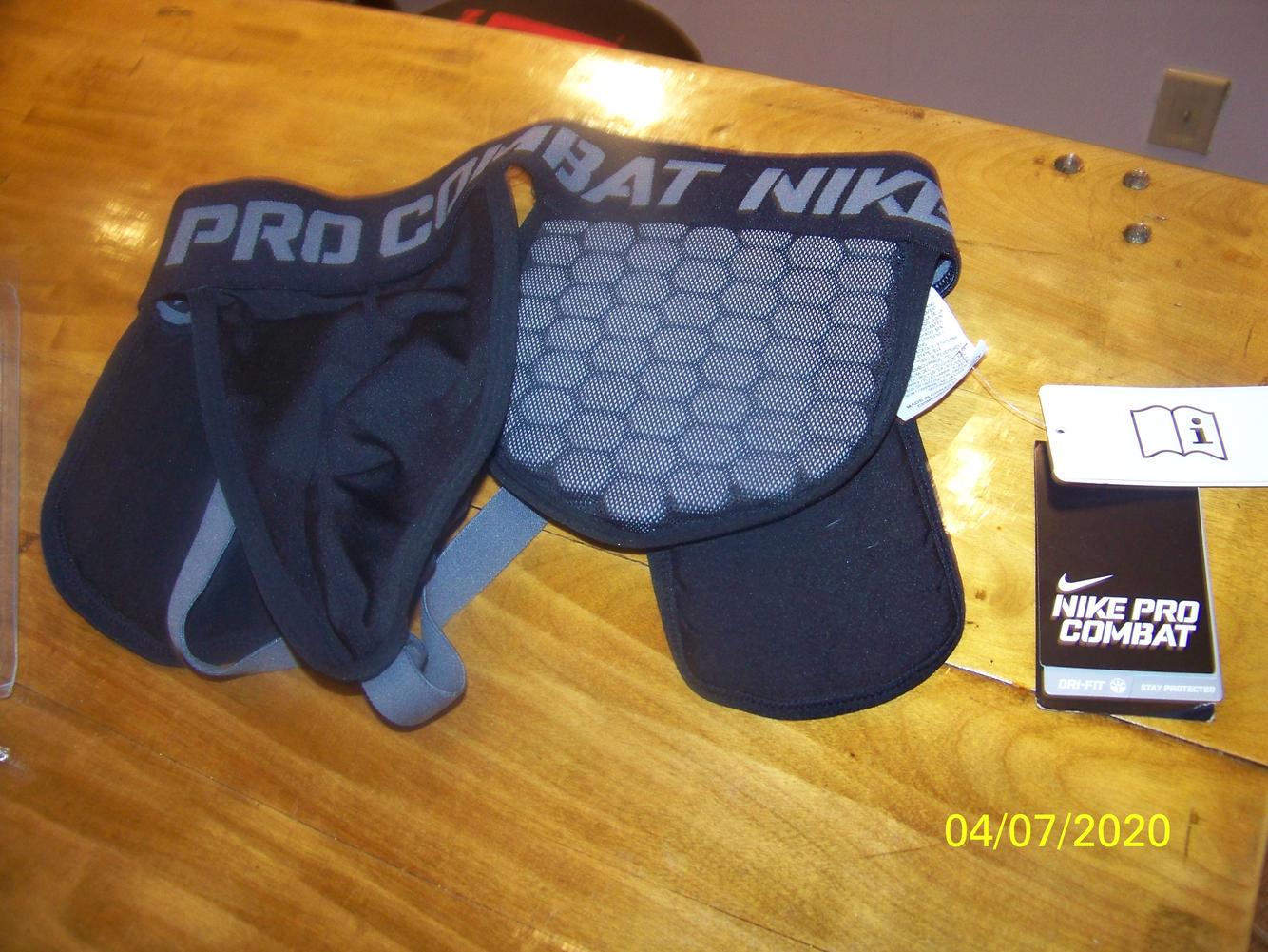 Black New Adult Men's Large Nike Pro Combat Jock & Bike Cup | SidelineSwap