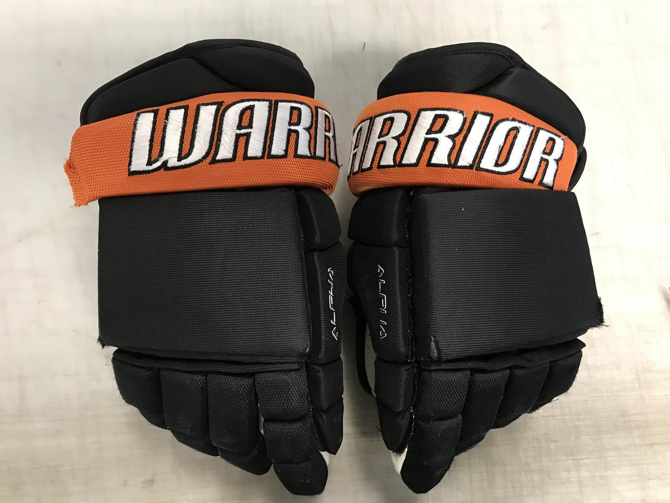 Warrior ALPHA QX Pro Stock Hockey Gloves 14" Black Orange 8150 ...