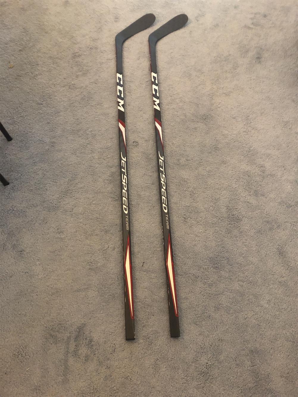 2 Pack CCM JetSpeed FT2 Pro Stock Hockey Stick P28 75 Flex Right ...
