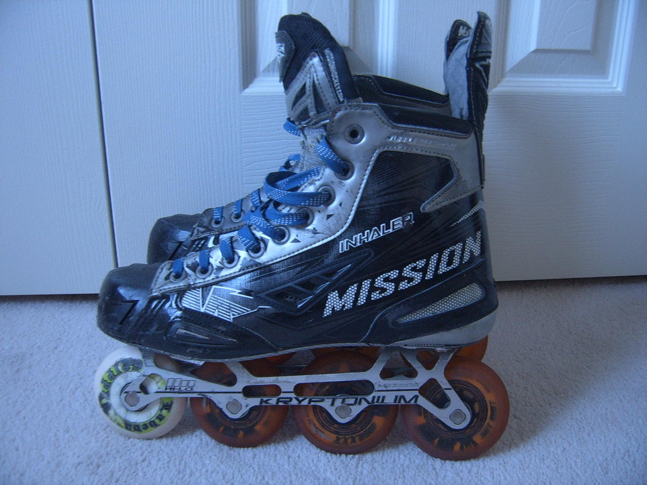 Used Senior Mission Inhaler NLS1 inline/roller hockey skates sz 9D ...
