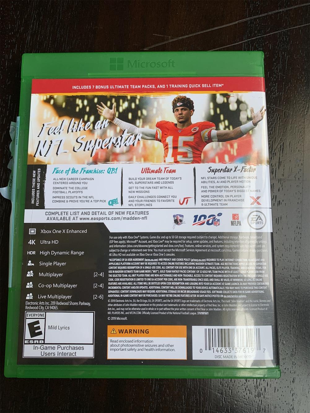 New Madden 20 (xbox) | SidelineSwap