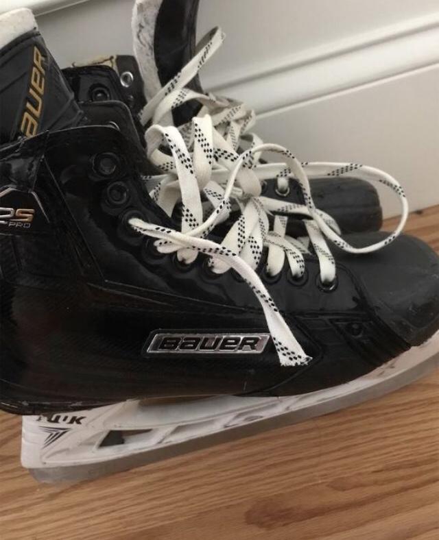 Bauer 2S Pro Skates (with custom traditional eyelets) | SidelineSwap