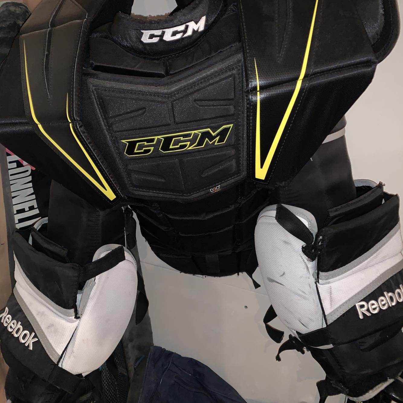 Used XL CCM Premier Pro Chest and Arm Protector Pro Stock Goalie Chest ...