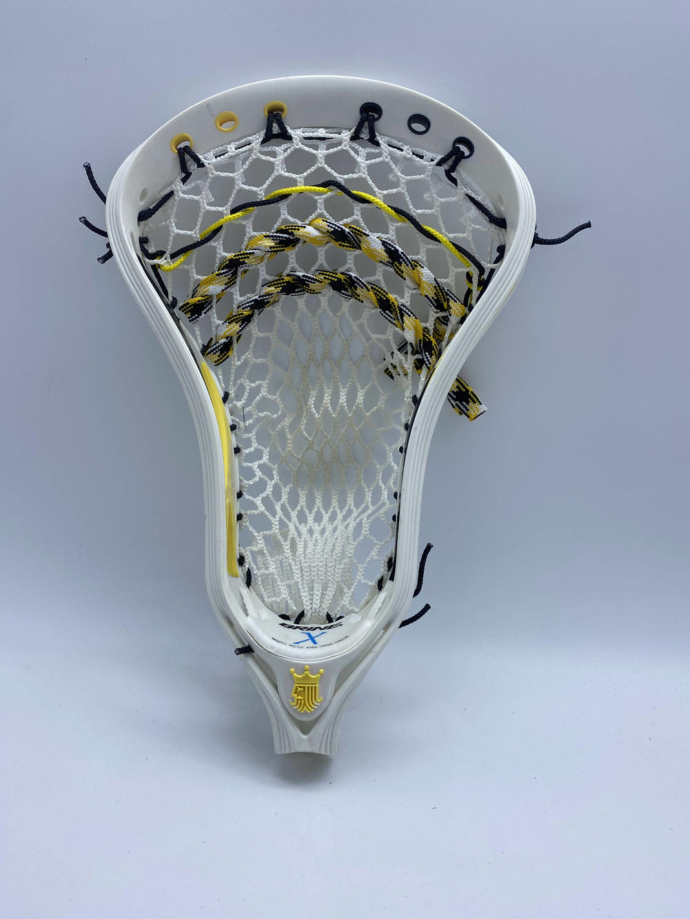 New Attack & Midfield Brine Strung Clutch 3X Head- White Black and ...