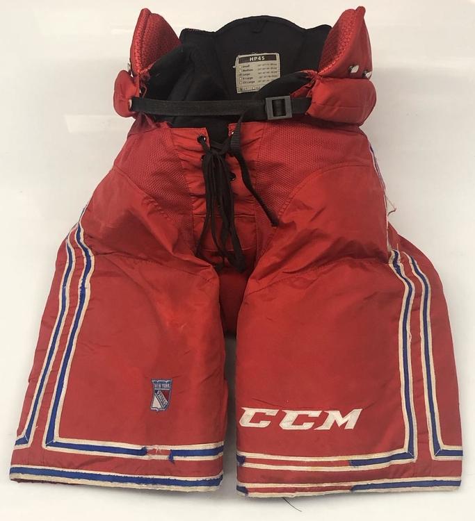 CCM HP45 Custom Pro Stock Pants Large New York Rangers NHL Used (13 ...