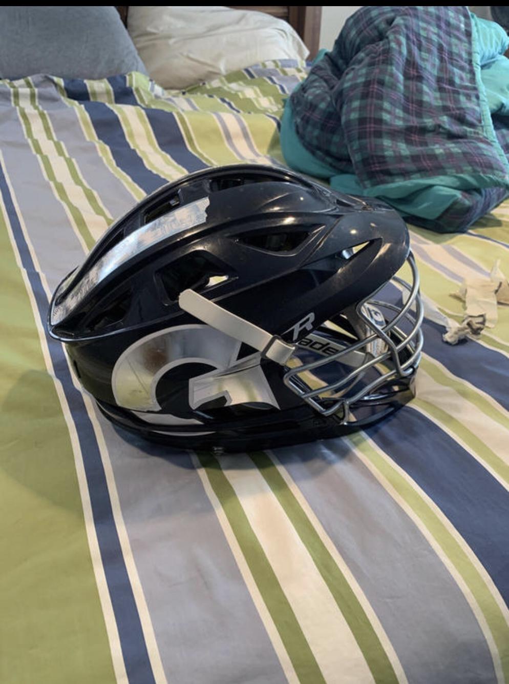 2017 Team Issued Georgetown University Helmet-Blue | SidelineSwap