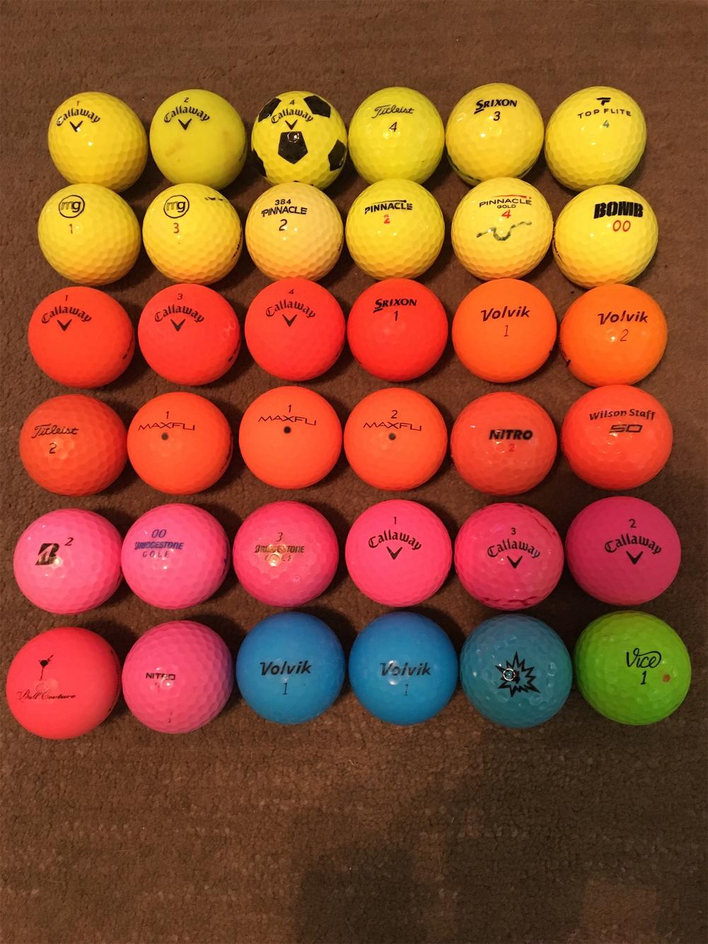 Gold Used Other All variations 36 Pack (3 Dozen) Balls | SidelineSwap