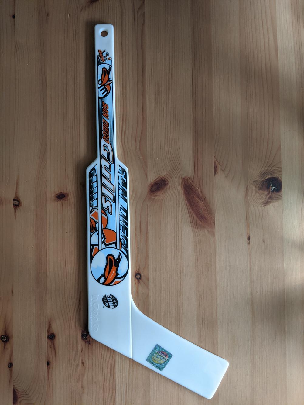 San Diego Gulls - ECHL - Mini Goalie Stick made by Inglasco | SidelineSwap