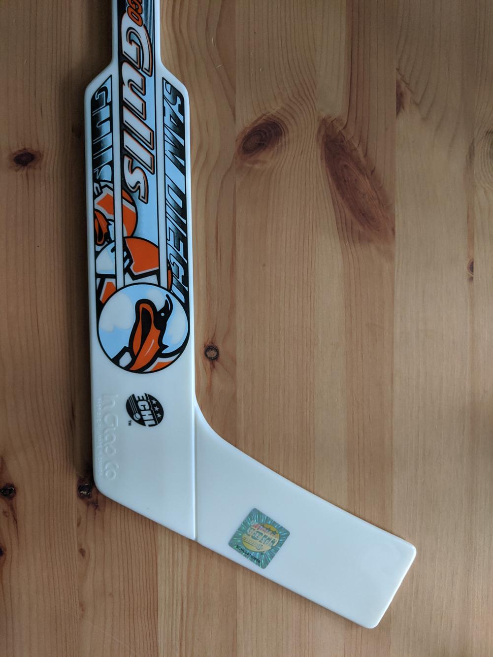San Diego Gulls - ECHL - Mini Goalie Stick made by Inglasco | SidelineSwap