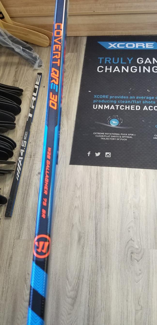 New Intermediate Warrior QRE30 Left Hand Hockey Stick W28 Gallagher ...