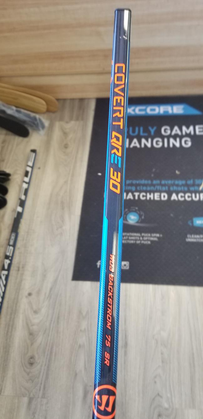 New Senior Warrior QRE30 Left Hand Hockey Stick W03 Backstrom curve 75 ...