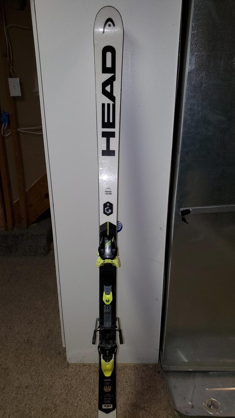 HEAD World Cup Rebels GS Racing Skis With Bindings | SidelineSwap