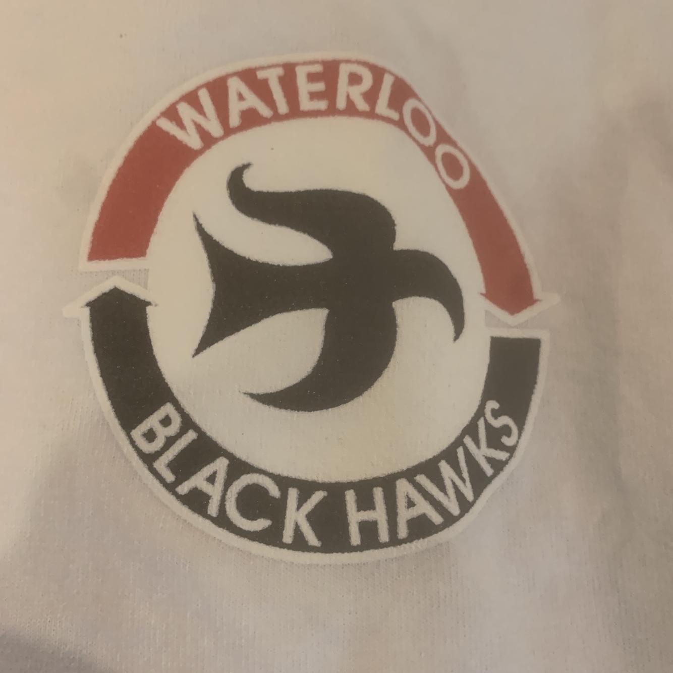 Like New Waterloo Black Hawks White Adult Large Other Shirts | SidelineSwap