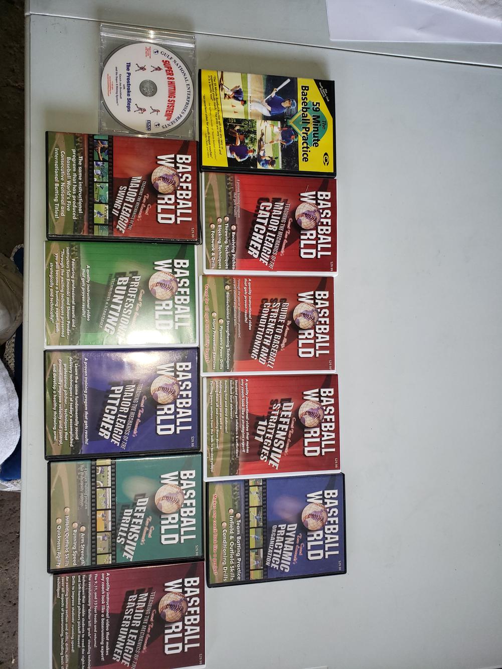 Tom Emanski's 9 DVD Baseball Training Videos - used | SidelineSwap