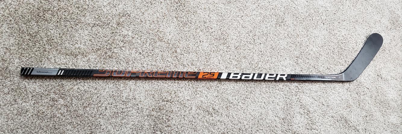 Bauer 2S Pro Stick with Custom Orange paint P92M Curve 87 Flex LH ...