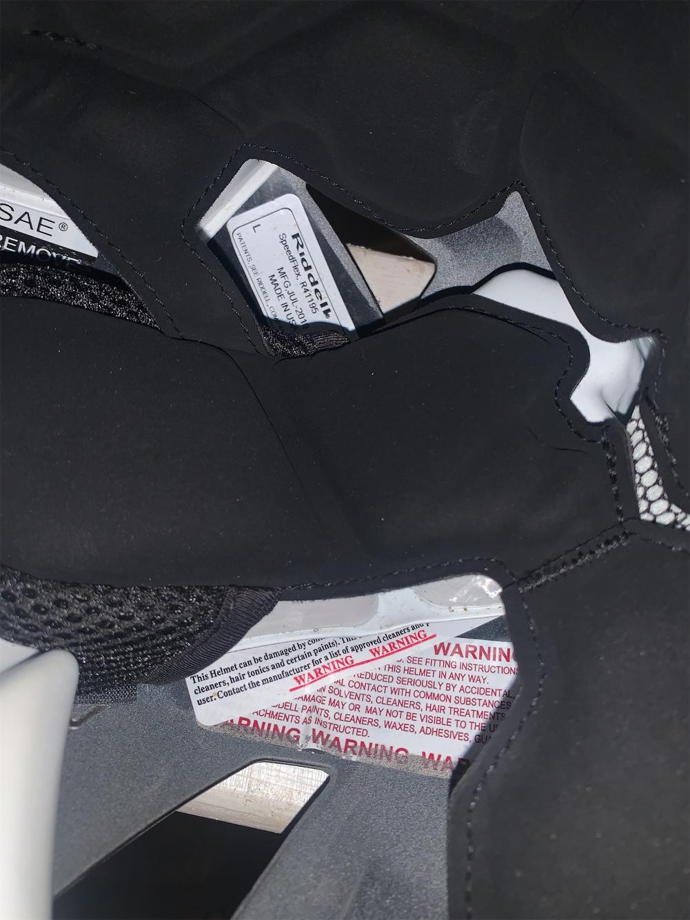 Used Large Matte Black Riddell Speedflex R41195 Helmet | SidelineSwap