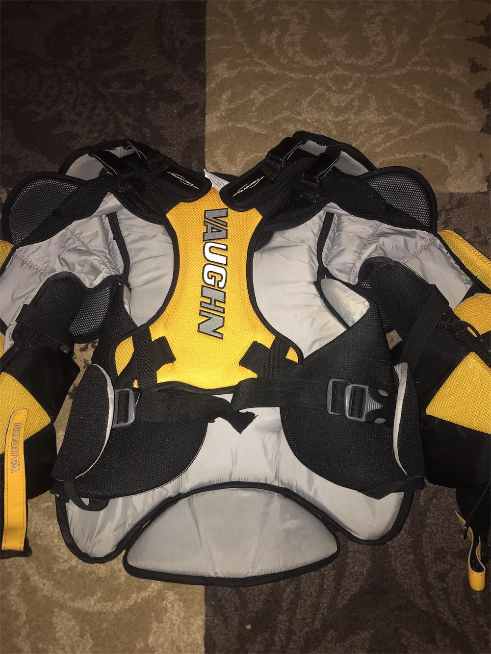 Senior Large Vaughn Velocity V7 XF Pro Carbon Chest and Arm Protector ...