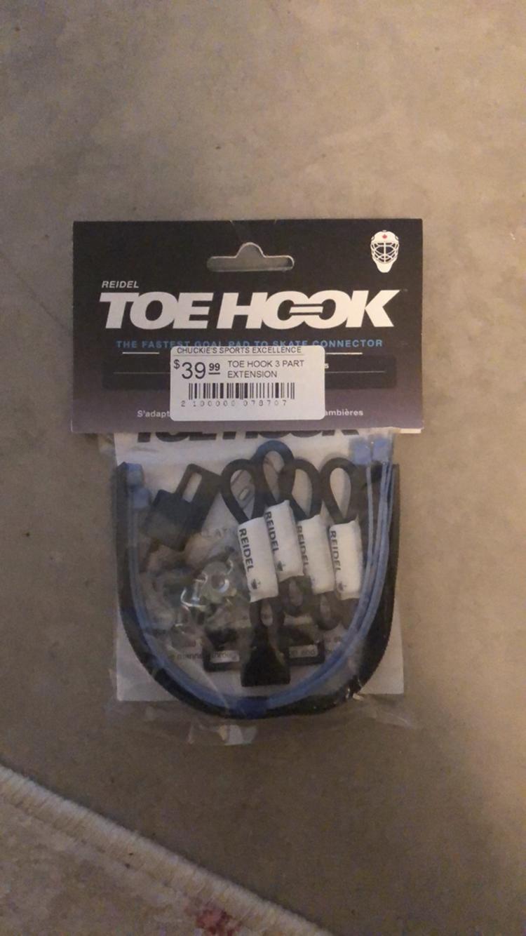 New goalie toe hook for goalie pads! | SidelineSwap