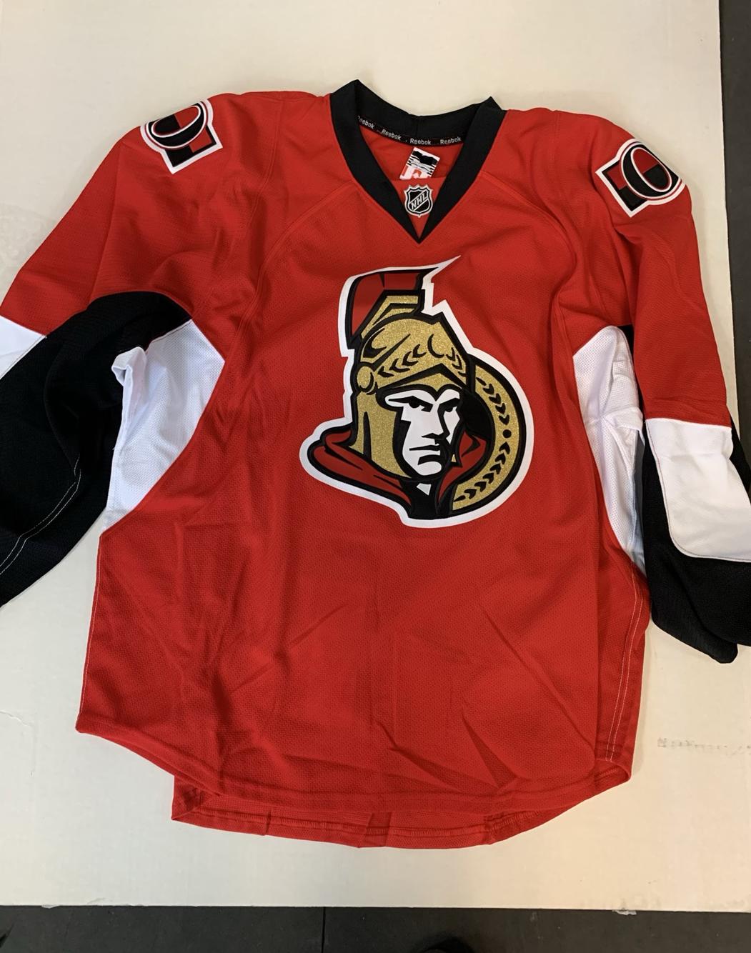 New Reebok Ottawa Senators NHL Pro Stock Hockey Jersey 60G goalie cut | SidelineSwap