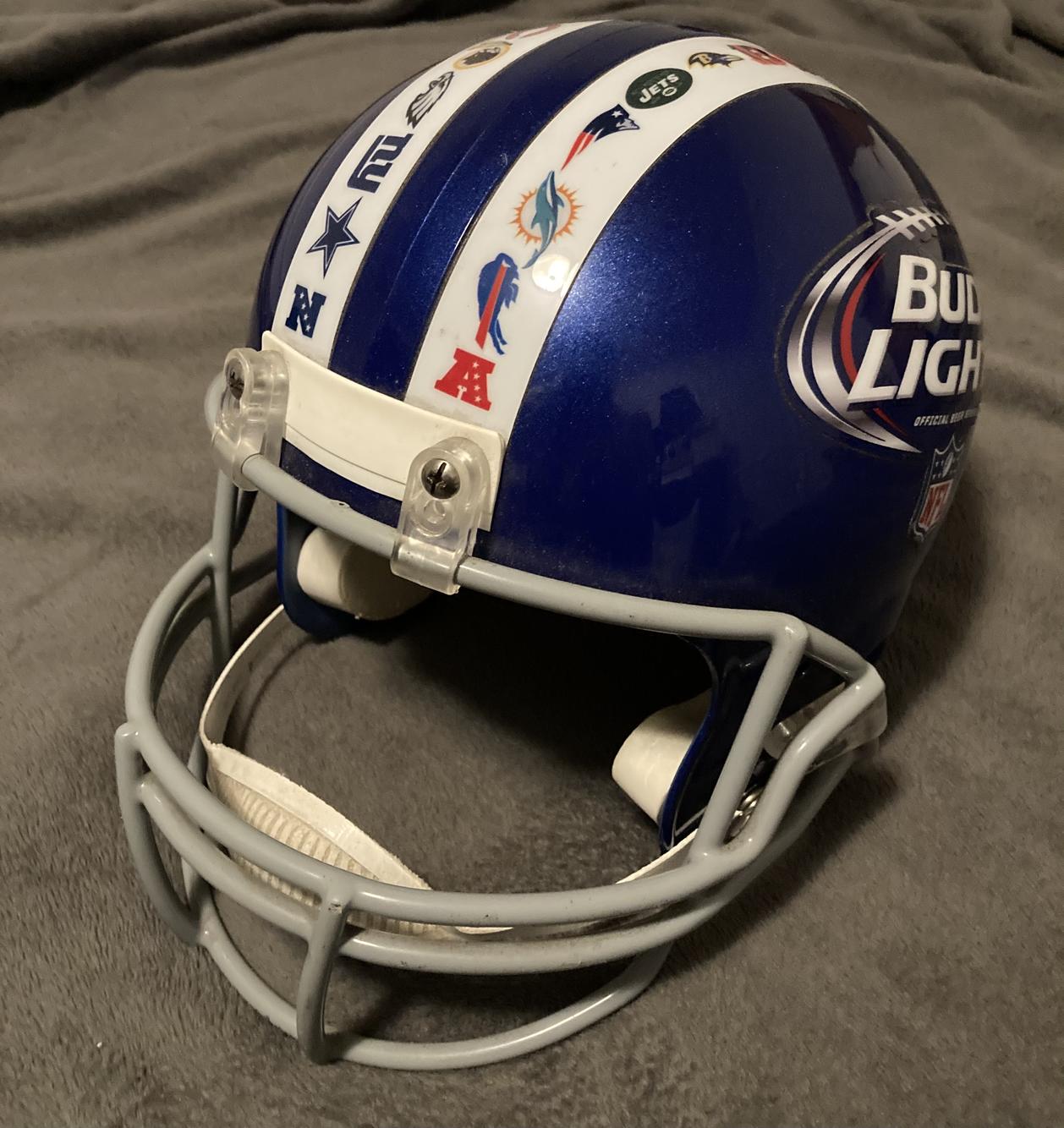 NFL Bud Light Football Helmet Full Size Promo *Rare* 32 Team Logos ...