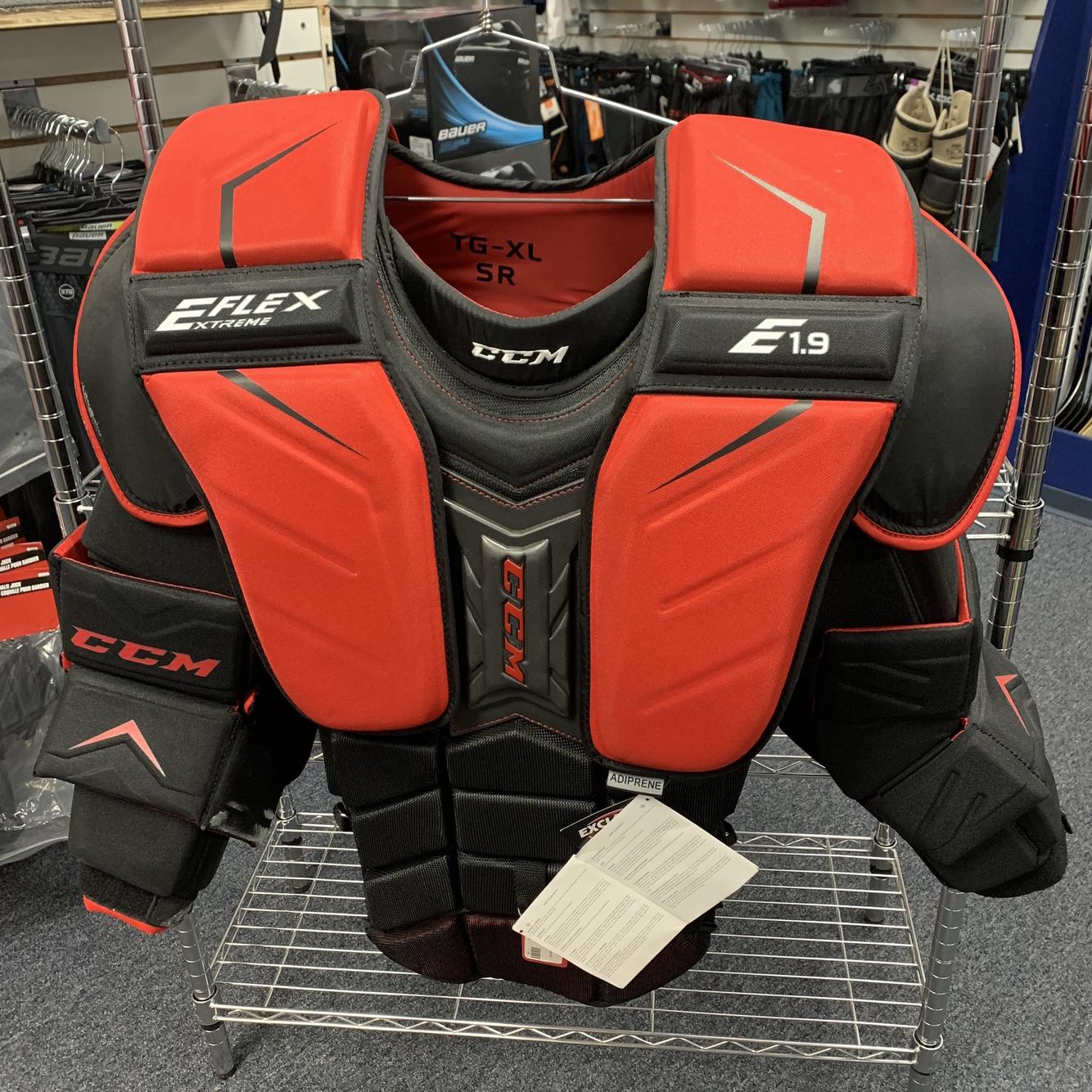 Senior XL CCM Extreme Flex Shield E1.9 Chest and Arm Protector Goalie ...