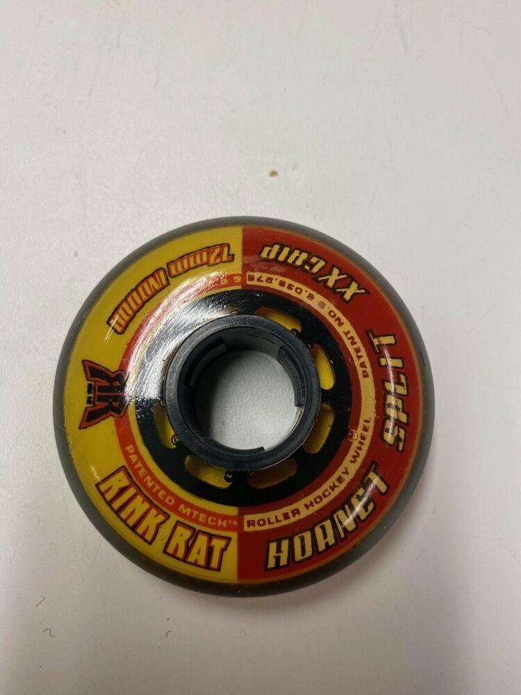 4-Pack Rink Rat Hornet Split Roller Hockey 72mm Wheel - Red/White XX ...
