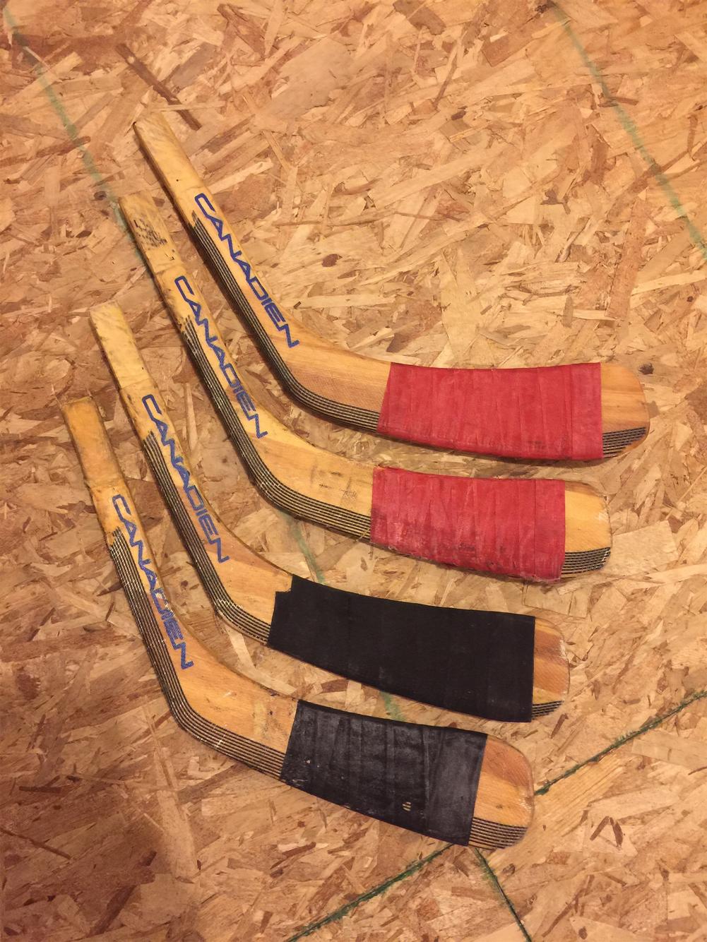 4 USED LEFT HANDED CANADIEN STICK BLADE'S JOE SAKIC CURVE | SidelineSwap