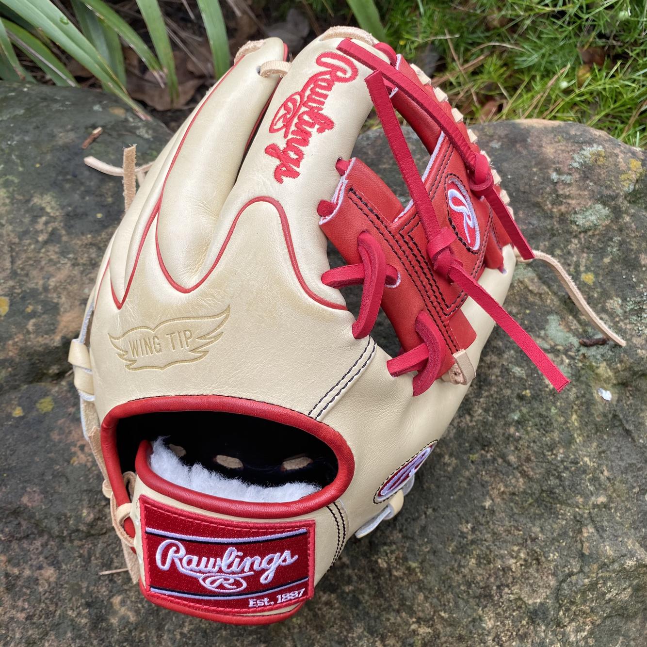 New Rawlings Pro Preferred 11.5" Wing Tip Baseball Glove - PROS204-2BCWT Relaced | SidelineSwap