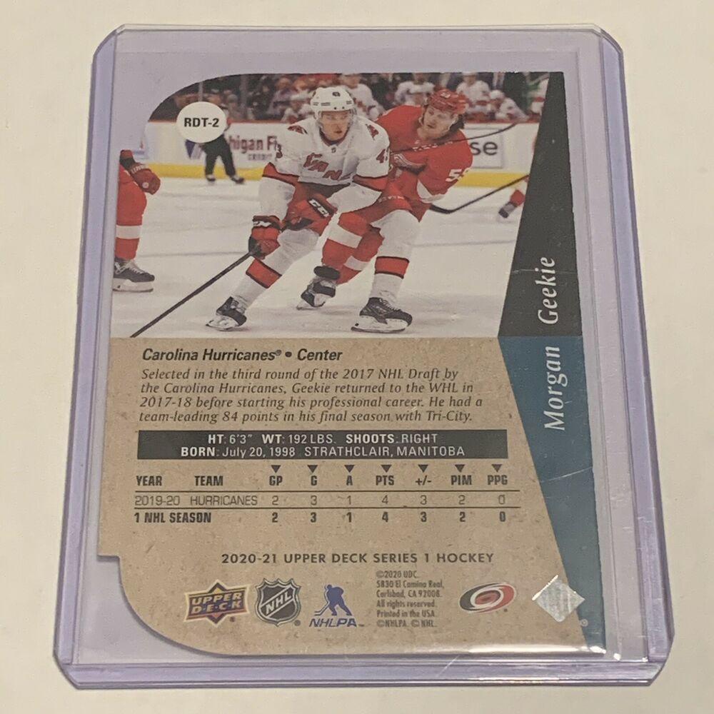 Morgan Geekie 2020-21 Upper Deck Young Guns 94-95 Rookie Die-Cut ...