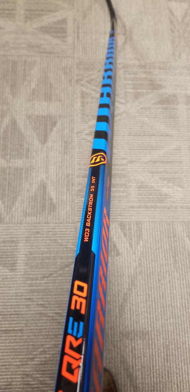 New intermediate Warrior QRE30 Right Hand Hockey Stick W03 Backstrom ...