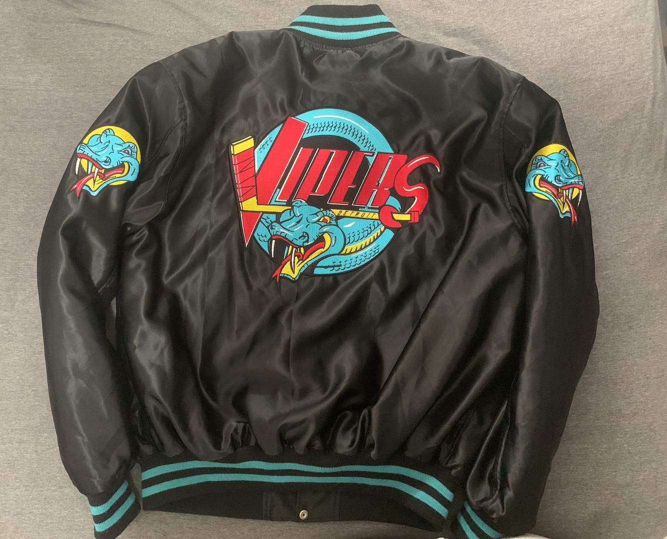 *RARE* Detroit Vipers Satin Varsity Jacket | SidelineSwap