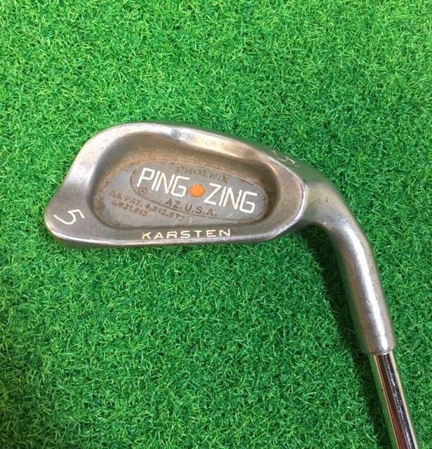 PING ZING #5 Iron, Orange Color Code, PING KT-M Steel Shaft - USED | SidelineSwap