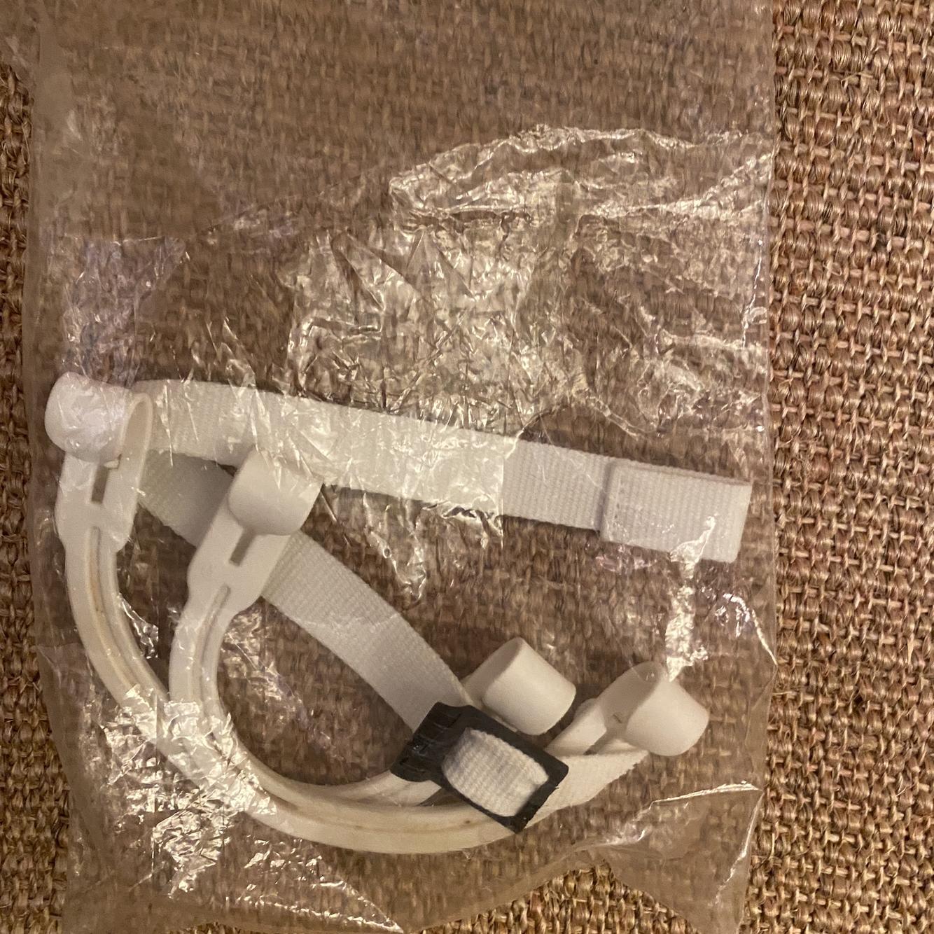 White Used CCM/Reebok Ear Slings (2) + White Chin Strap | SidelineSwap