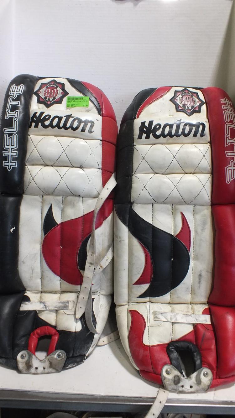 Used Heaton Ice Hockey Goalie Leg Pads | SidelineSwap